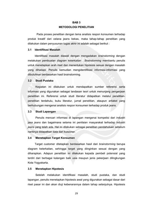 Bab Metodologi Penelitian Riset
