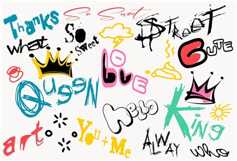 Premium Vector Graffiti Words And Elements Street Art With Spray