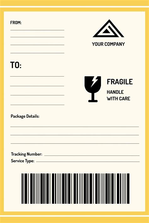 Free Shipping Label Template Word