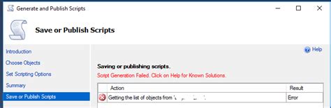 Sql Server Generate Scripts Wizard Hangs When Loading Database Information Database
