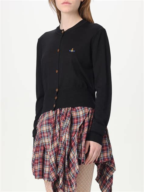 Vivienne Westwood Wool And Silk Cardigan Black 1803002uy001a