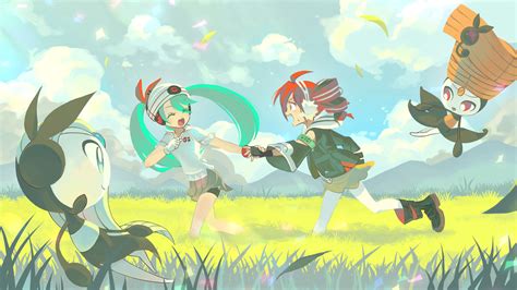 Hatsune Miku Kasane Teto Meloetta Psychic Miku And Rival Teto