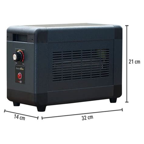 Heatbox Mini 2000 Watt Monofaze Elektrikli Fanlı Isıtıcı Füme Hbm2000f