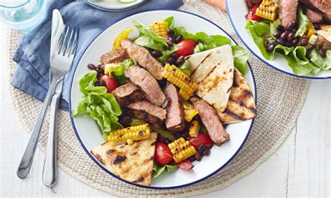 Mexican Barbecue Beef Salad With Lime Dressing Recipe Coles