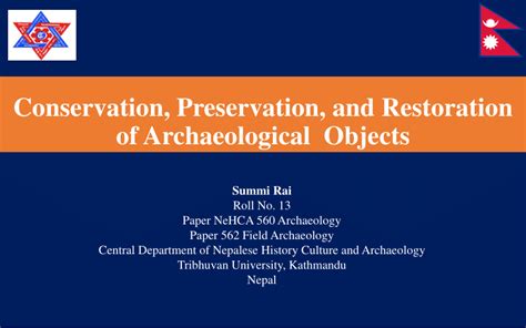 Pdf Conservation Preservation And Restoration Of Archaeological Objects