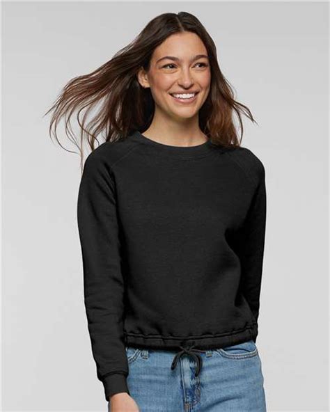 Lat 3528 Womens Relaxed Boxy Crewneck Sweatshirt