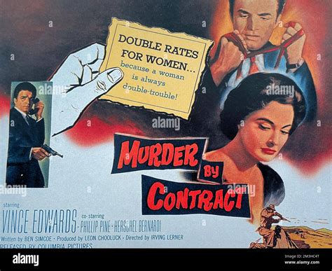 Murder By Contract 1958 Columbia Pictures Film With Vince Edwards And