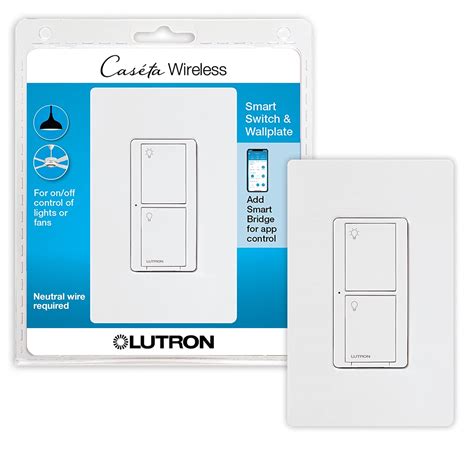 Lutron Caséta Smart Home Switch With Wall Plate Works With Alexa
