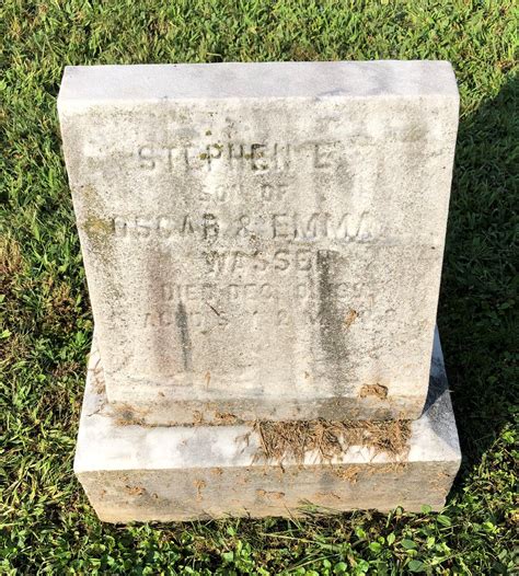 Stephen E Wasser 1900 1906 Mémorial Find A Grave