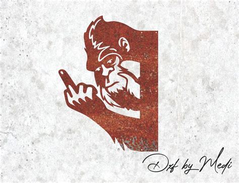Bigfoot Middle Finger Svg Funny Sasquatch Peeking Wall Art Digital