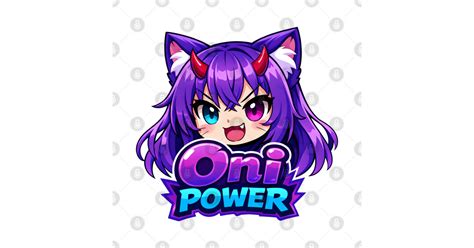 Oni Power Demon Girl Cute Chibi Head Oni T Shirt Teepublic
