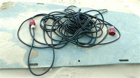 Electric Generator Cable Plug Sockets Free Image From