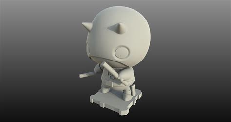 Chibi Daredevil 3d Print Model By 3dprintingdesigner