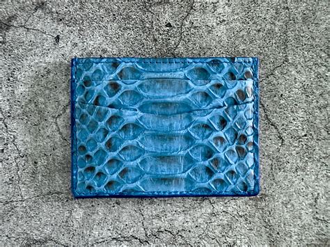 Sky Blue Python Luxury 5 Pocket Wallet Rfid Treasury Leather Co Sky Blue Python Luxury 5 Pocket Wallet Rfid Treasury Leather Co