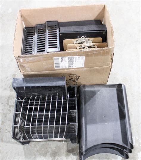 Lot Of Assort Desk Trays And File Shelves