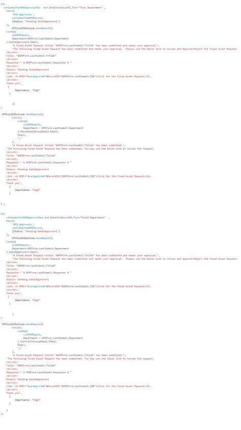 issue with if statement and form onsuccess r powerapps