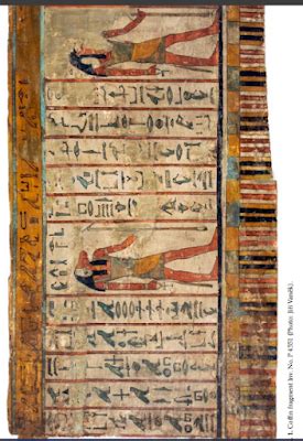 A Coffin Fragment With Chapters 1 And 72 Of The Book Of The Dead In The