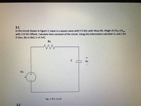 Solved In The Circuit Shown In Figure Input Is A Square Chegg