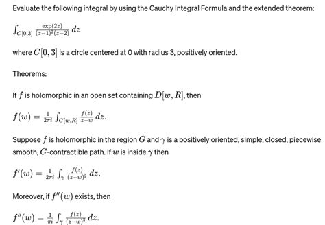 Solved Evaluate The Following Integral By Using The Cauchy Chegg
