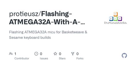 GitHub Protieusz Flashing ATMEGA A With A Bootloader Flashing ATMEGA A Mcu For Basketweave