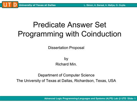 Ppt Predicate Answer Set Programming With Coinduction Powerpoint