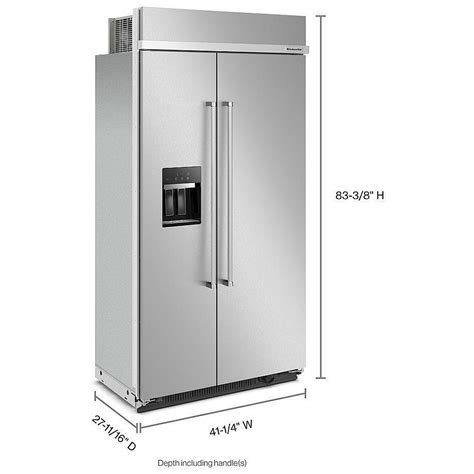 Kbsd702mss Kitchenaid 42 Inch Built In Refrigerator Canada Best Price