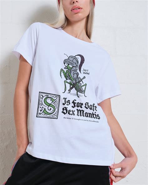 S Is For Safe Sex Mantis Womens Tee Graphic Womens Tee Australia