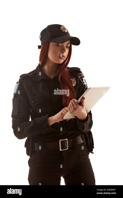 Female Officer Camera Cut Out Stock Images And Pictures Alamy