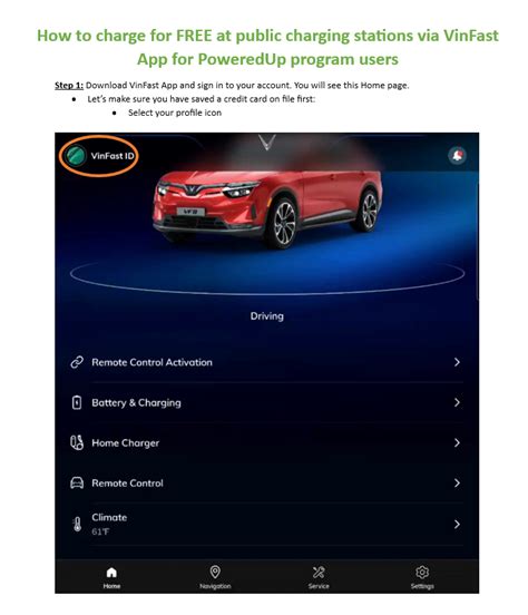 How To Free Charge With Vinfast App For Poweredup Users Battery And Charging Vinfast Global