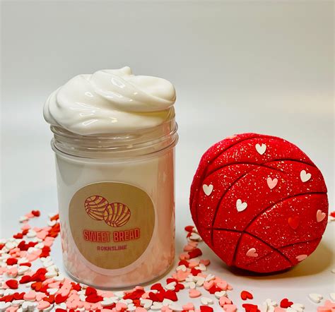 Sweet Bread Slime Slime Diy Slime Valentines Day Slime Concha Slime Etsy