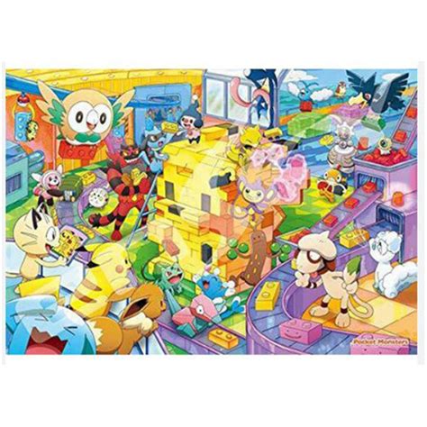 Ensky Pokemon Lets Make It Together Pikachu Blocks 1000 Piece Jigsaw