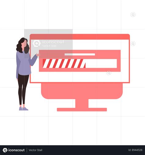 Girl Updating Computer System Animation Free Download Science