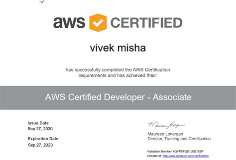 Awscertified Awsdeveloper Aws Awscloud Vivek Mishra