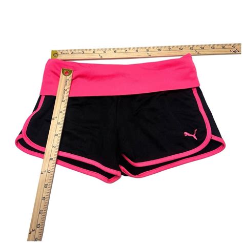Puma Vintage Low Rise Sporty Fold Over Shorts Size Xs Ebay