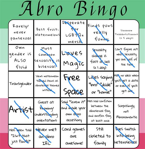 Abro Bingo Ddd R Abrosexual
