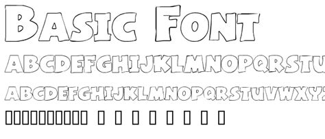 Basic Font Font — Free Cartoon Fancy Font Pickafont
