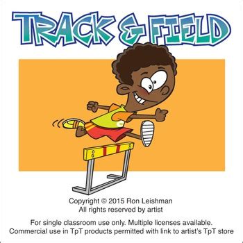 Track And Field Cartoon Clipart For All Grades By Ron Leishman Digital