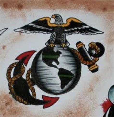Usmc Traditional Tattoos Marine Corps Eagle Globe And Anchor Tattoo
