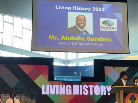 Abdullah Sanders Recognized With Living History Award At 18th Annual