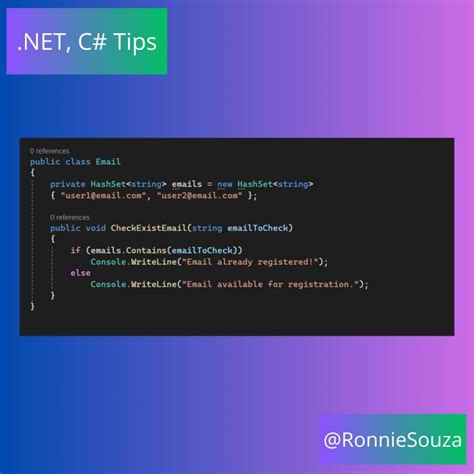 Dotnet Csharp Softwaredevelopment Collections Hashset Backend… Ronnie Souza