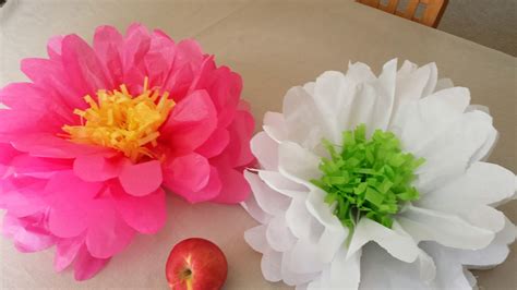 Diy Tissue Paper Flowers Tutorial