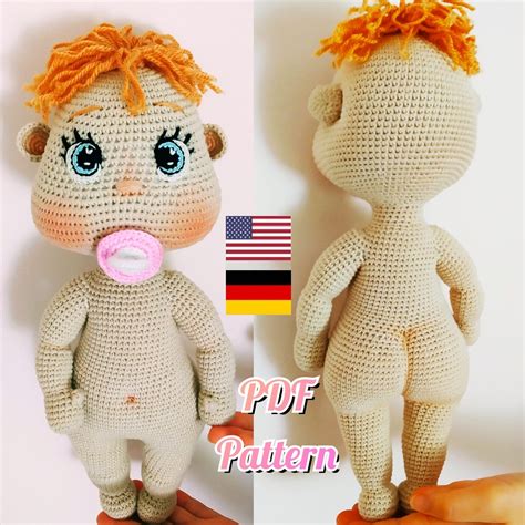 Lulu Doll Crochet Pattern Basic Doll Body Pattern Amigurumi Etsy