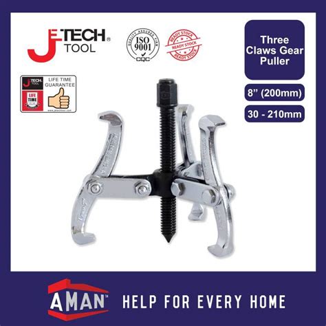Jetech 8 Inch 3 Jaws Puller And Gear Puller Three Claws Three Jaw