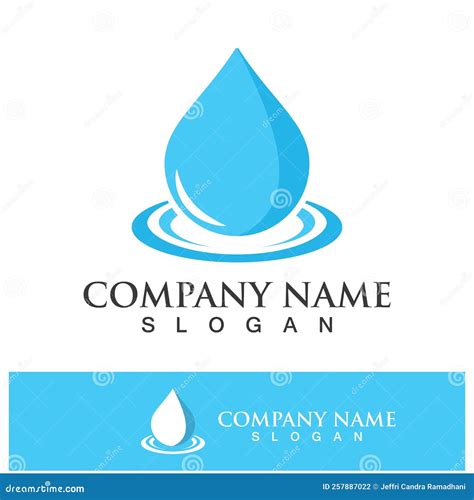 Water Drop Logo Icon Illustration Stock Vector Illustration Of