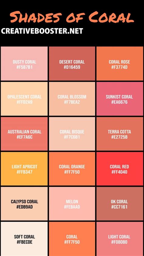 75 Shades Of Peach Color Names Hex Rgb And Cmyk Codes