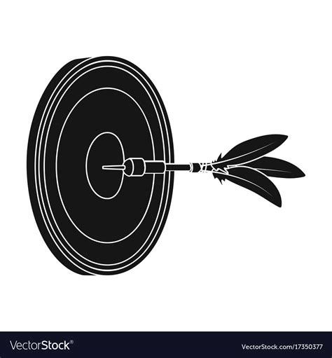Dart And A Target For Darts The Game Royalty Free Vector