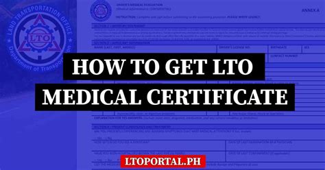 How To Apply Lto Medical Certificate
