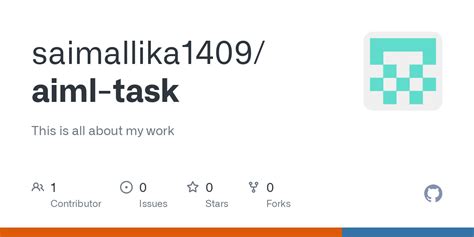 Github Saimallika1409aiml Task This Is All About My Work