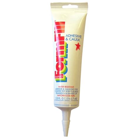 Formfill Adhesive Caulk 5445 55 Oz Tube Matching Formica 36957014