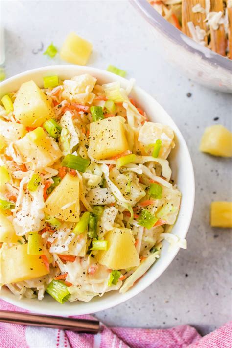 Pineapple Coleslaw Recipe Reluctant Entertainer